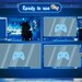 Blue Cat Bedroom Twitch Overlay Package. Neon Cat Stream Package ...
