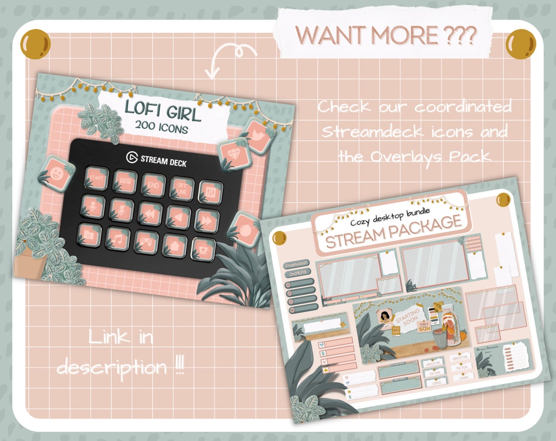 Lofi Twitch Twitter and Youtube Banner. Cozy Custom Profile - Etsy Canada