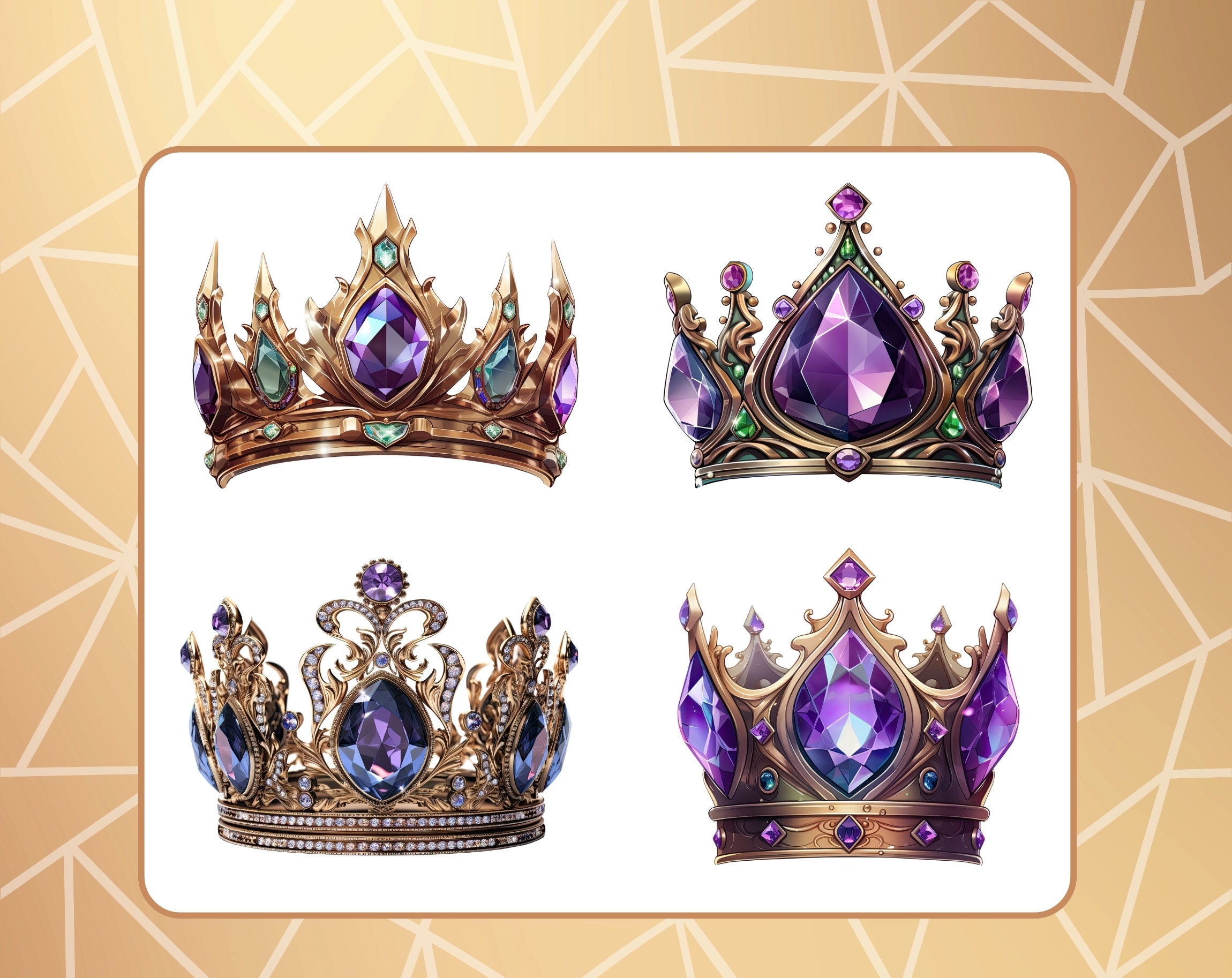 Vtuber Luxury Crowns. Vtuber Assets for Twitch. Pngtuber Queen Items ...