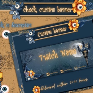 Spooky Twitch Overlay Package, Creepy Stream Package, Twitch Overlay ...