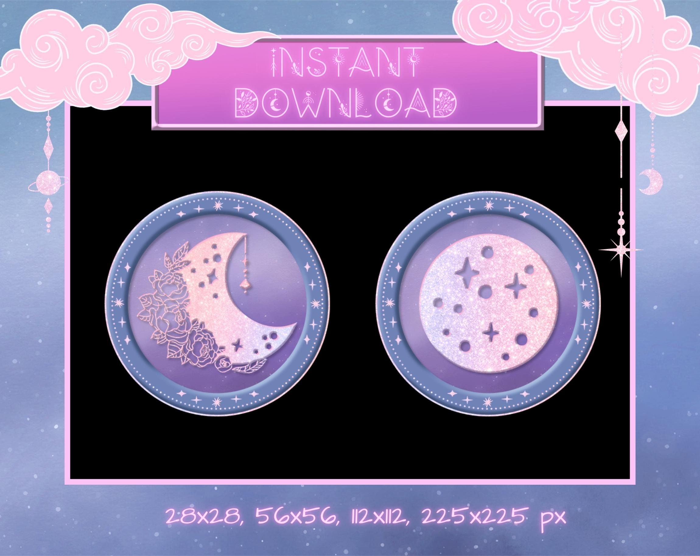 Pink Moon Channel Points for Twitch. Twitch Coins - Etsy