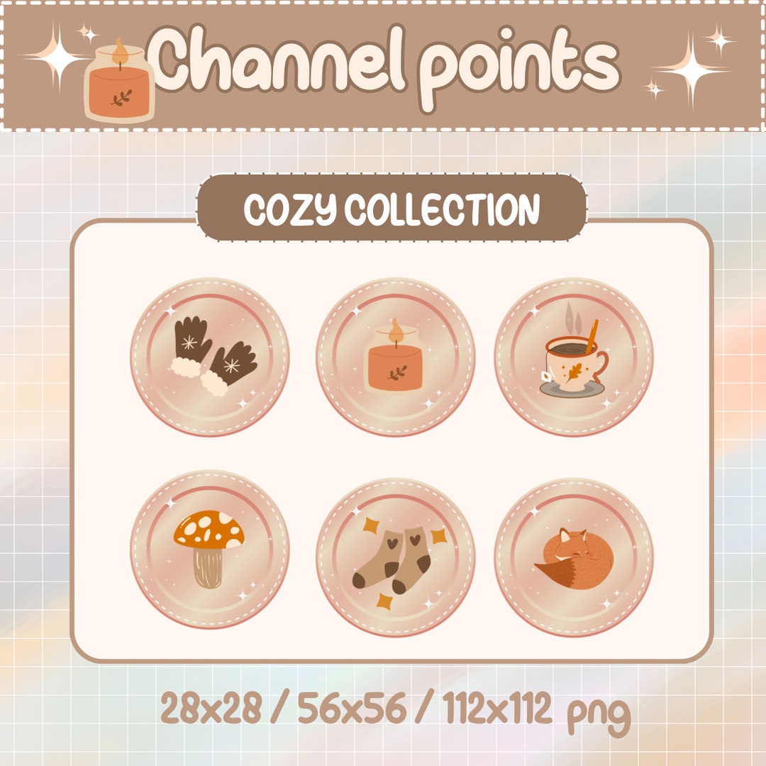 Cozy Coin Emotes. Cottagecore Twitch Channel Points. - Etsy