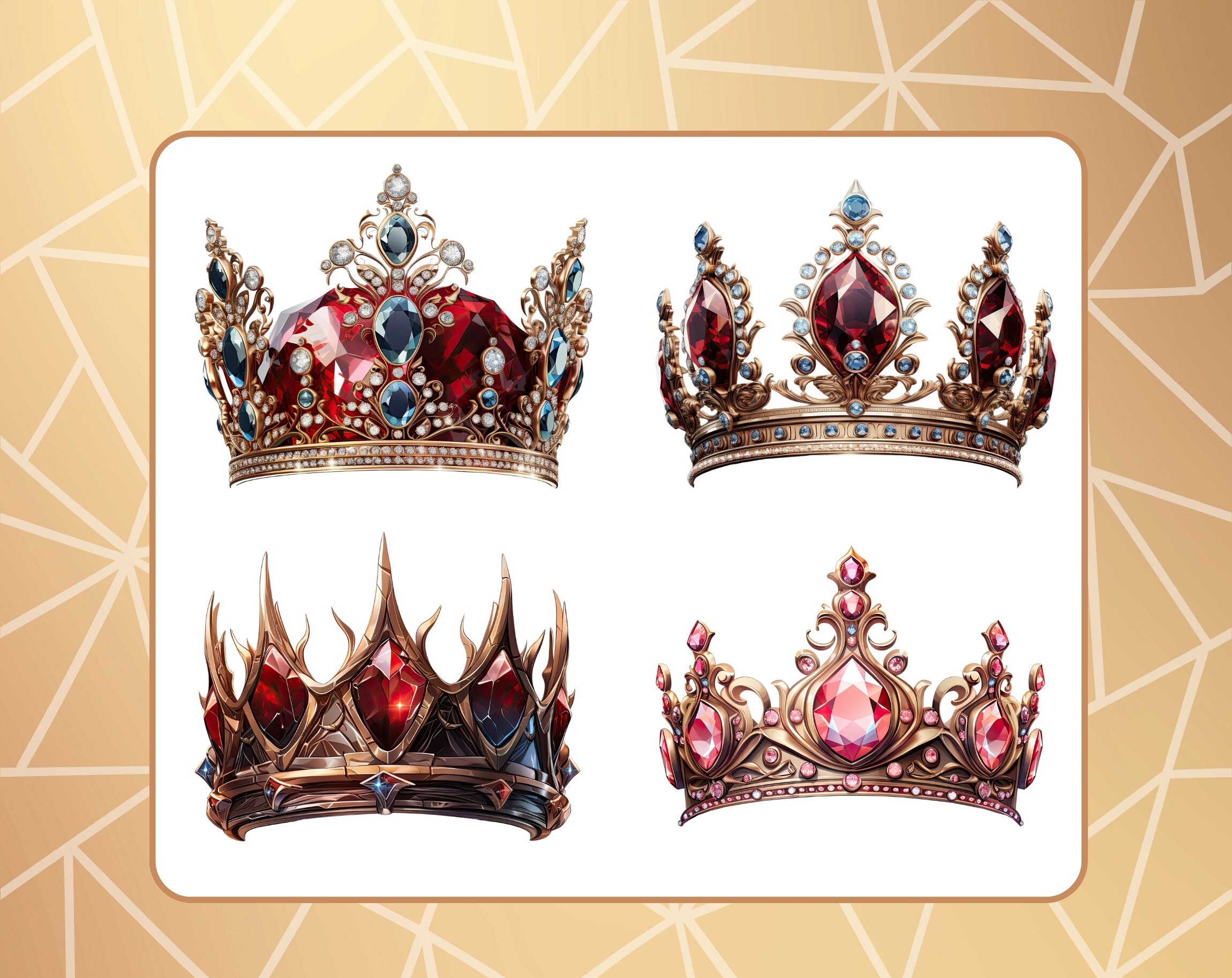 Vtuber Luxury Crowns. Vtuber Assets for Twitch. Pngtuber Queen Items ...
