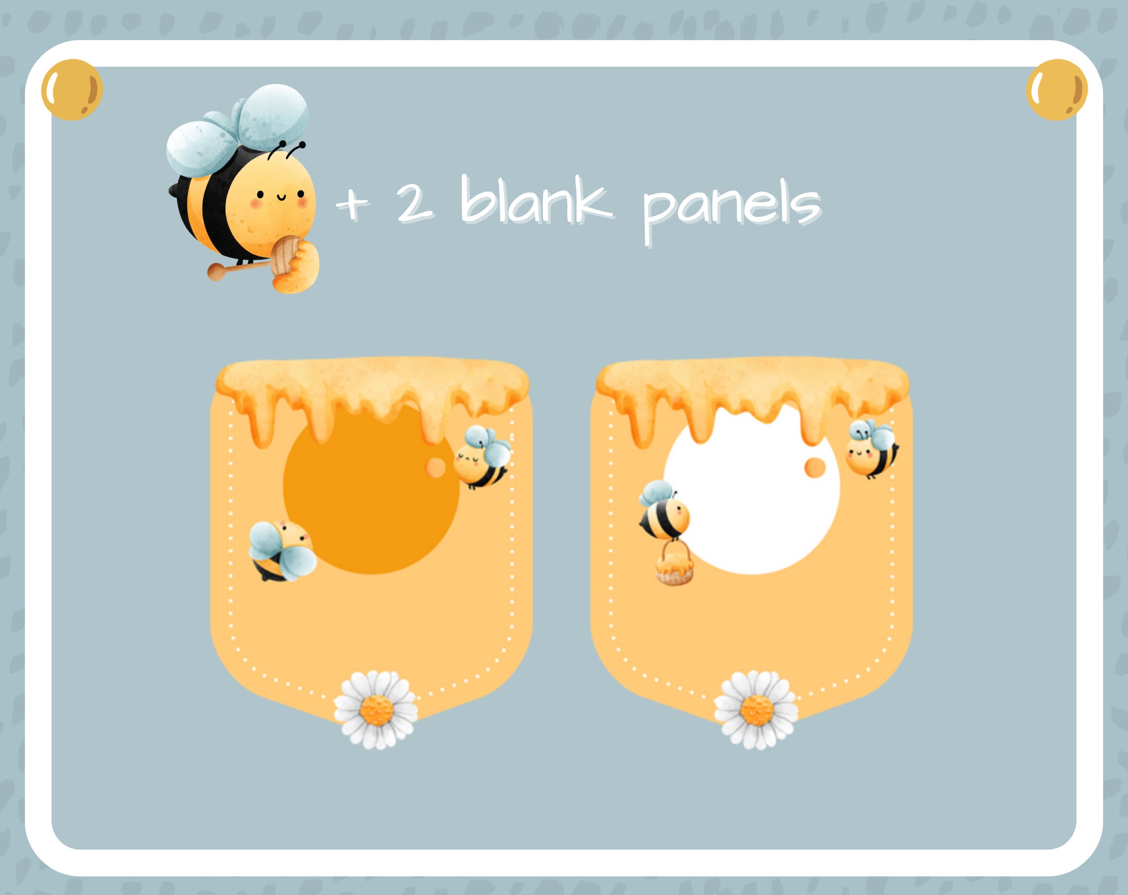 Honey Bee Twitch Panels. 35 Cute Panels for Streamers. - Etsy