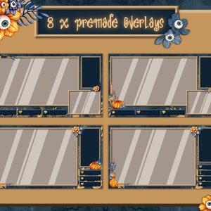 Spooky Twitch Overlay Package, Creepy Stream Package, Twitch Overlay ...