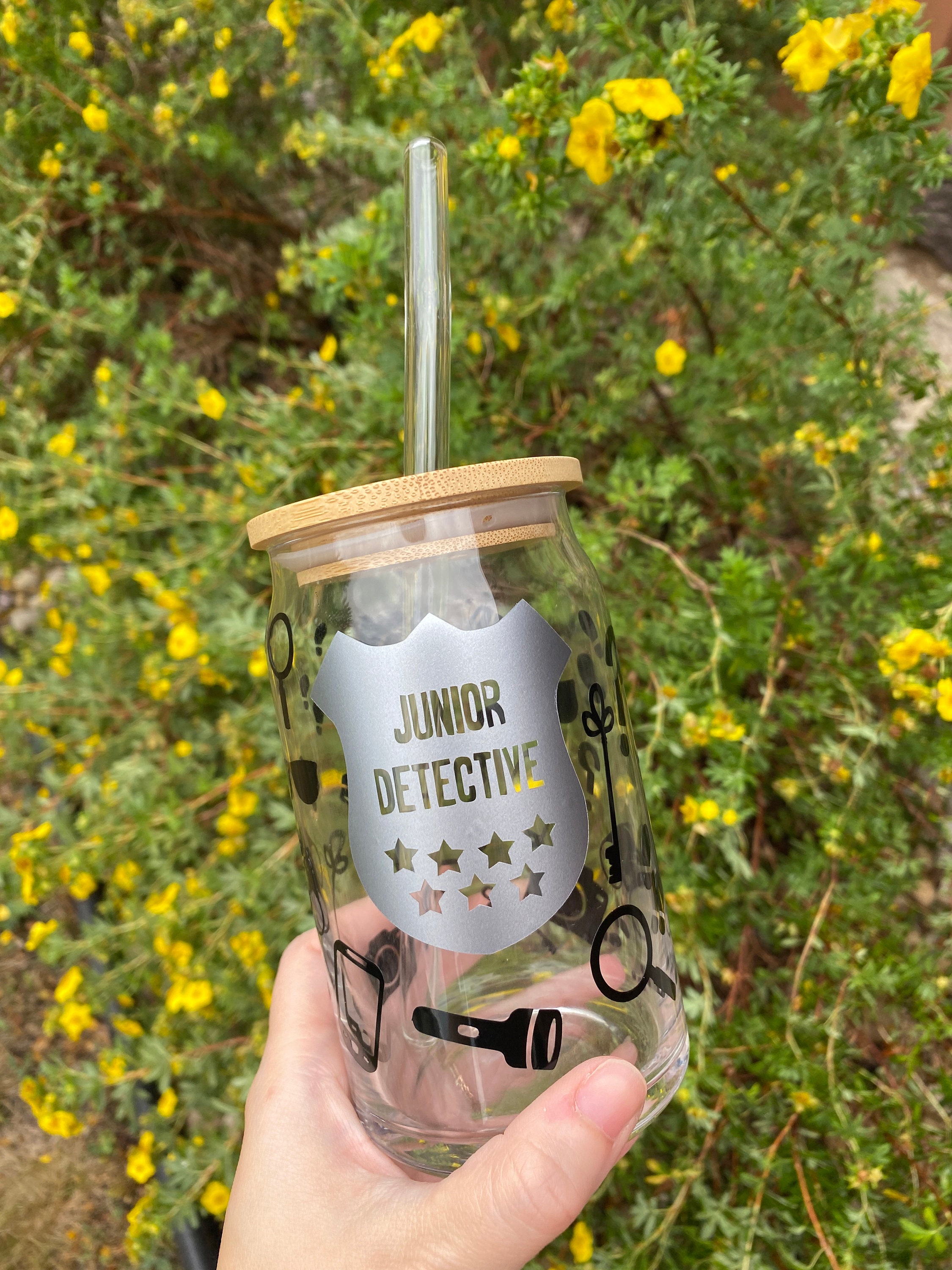 Detective Glass Cup, Birthday Bundle, Detective Cup, Girl Detective ...