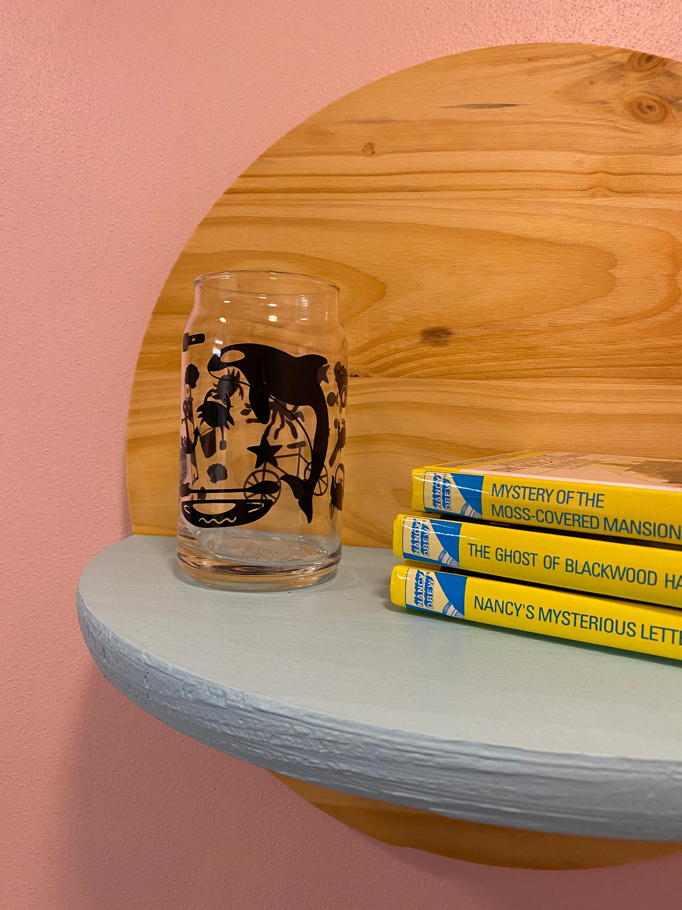 Detective Glass Cup, Girl Detective, Whale Watching Cup, Iced Coffee ...