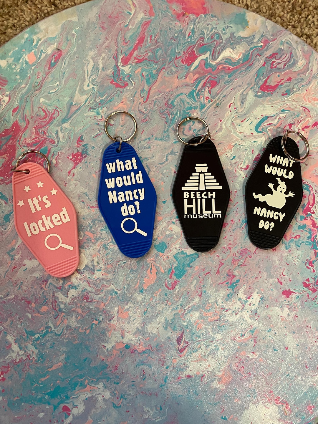 It's Locked Keychain, Nancy Drew Gift Set, Detective Motel Keychain ...