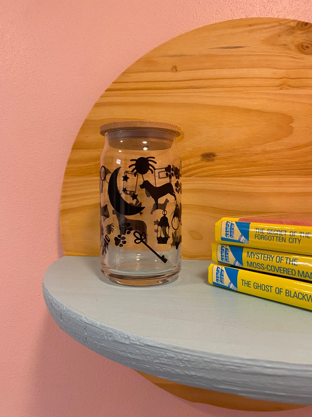 Girl Detective Glass Cup: Ghost Dog, Nancy Drew PC Game Sleuth Gift - Etsy