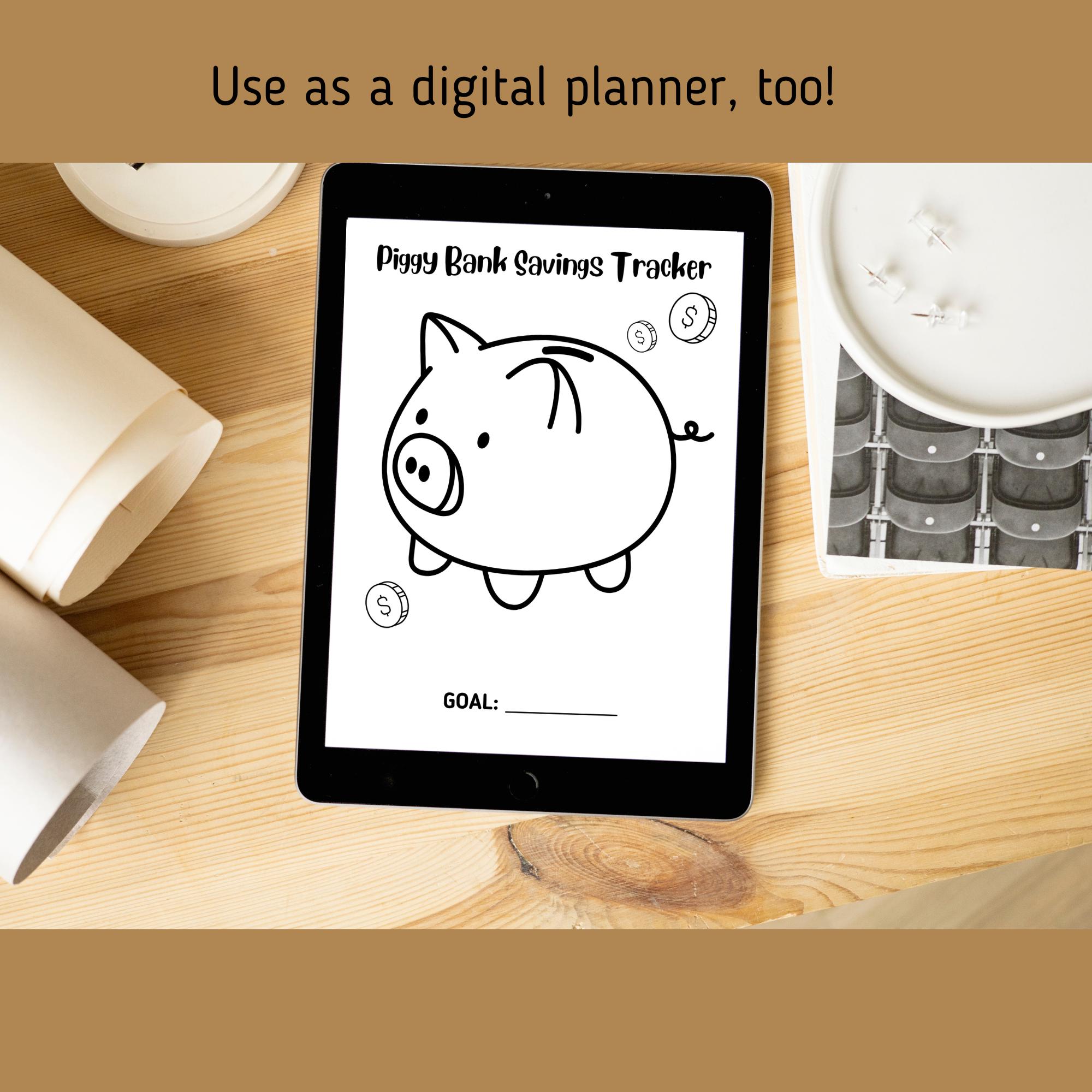 Piggy Bank Savings Tracker: Printable Savings Game (PDF) - Etsy