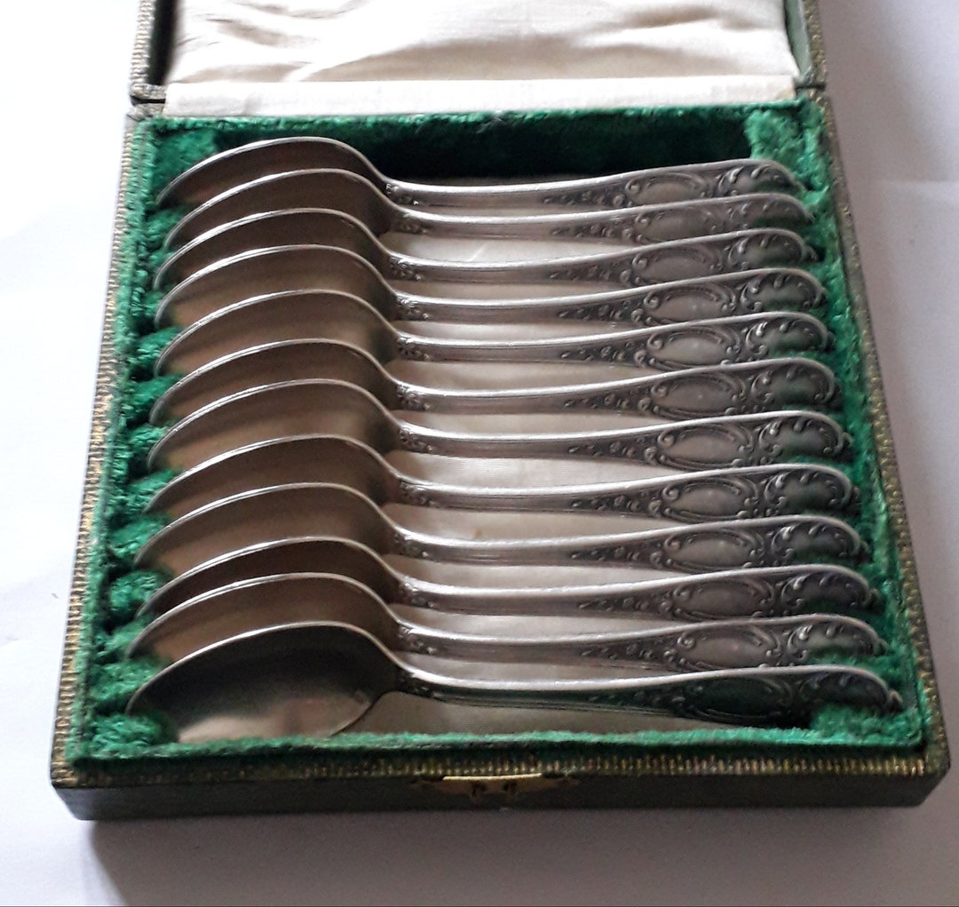 Ercuis 12 French Parisian Silver Plate Tea Spoons / Coffee - Etsy