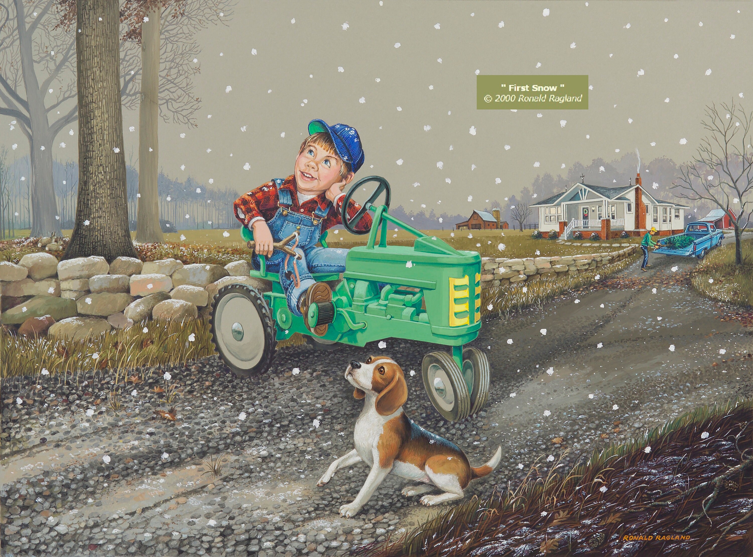 First Snow //art Print by the Late Artist Ronald Ragland of North ...
