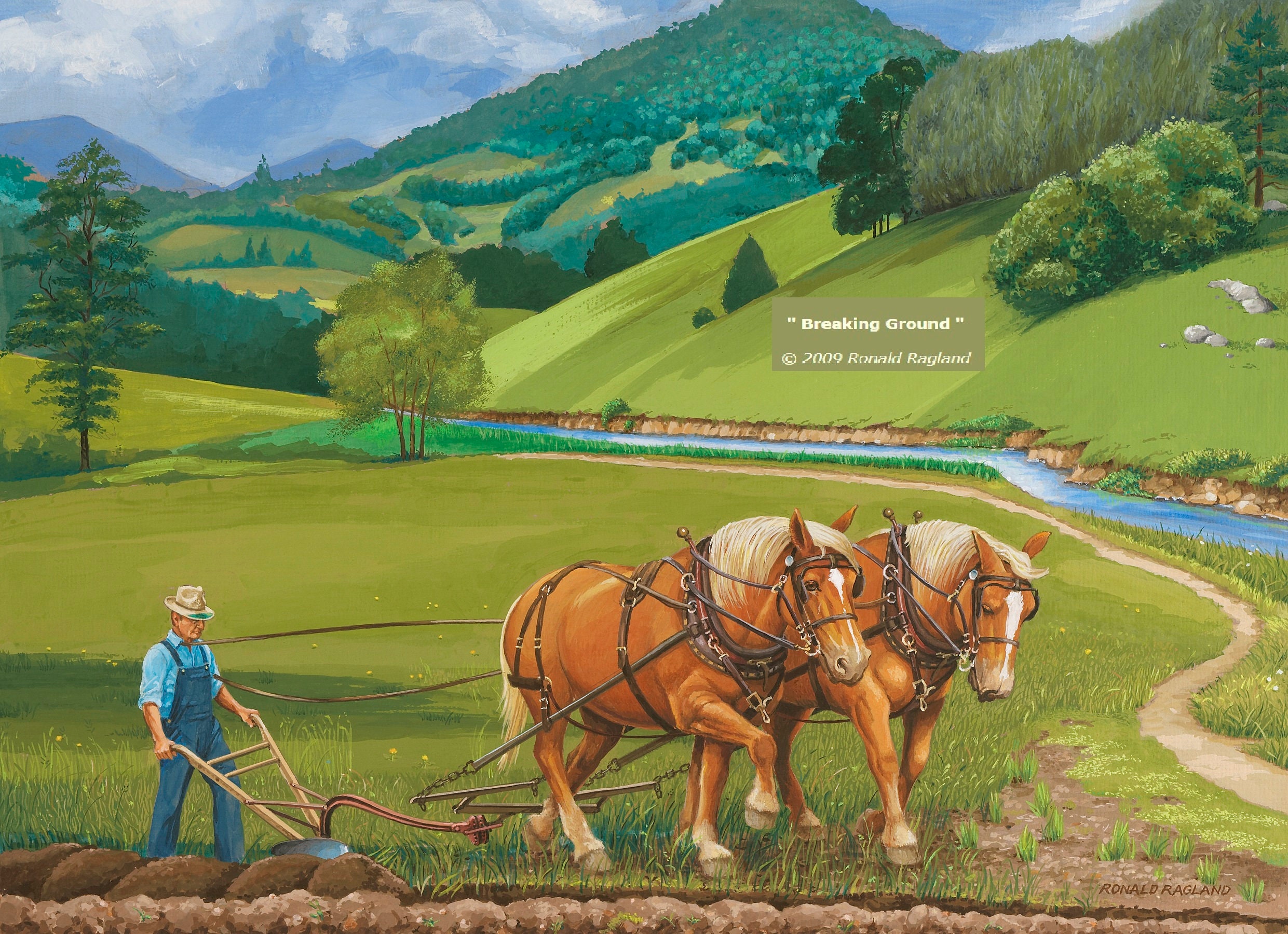 Breaking Ground //art Print by the Late Artist Ronald Ragland of North ...