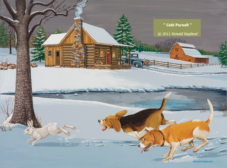 Cold Pursuit //limited Edition Art Print by the Late Artist Ronald ...