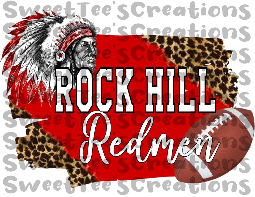 Rock Hill Png Redmen Football Png School Pride Png Rock - Etsy
