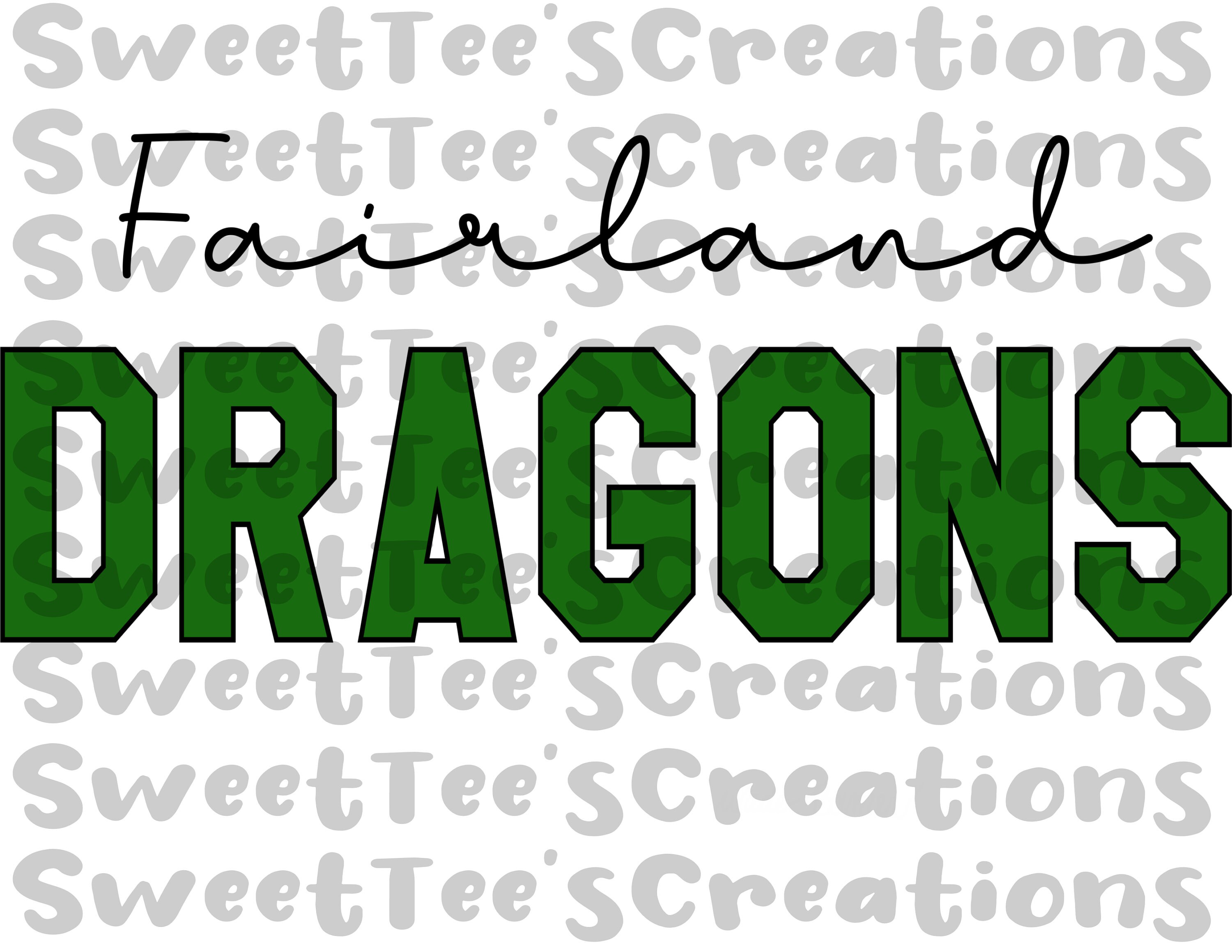 Fairland Dragons Png Dragons Png School Spirit Png Digital - Etsy