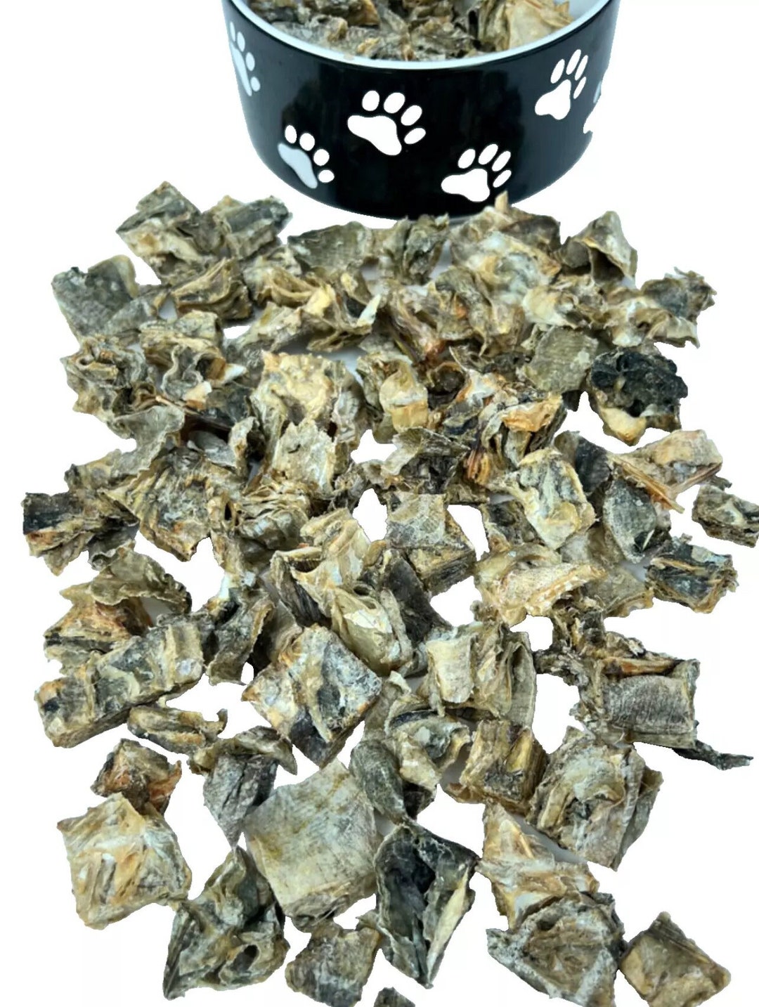 Wild Icelandic Cod Skin Dehydrated Trimmings Organic Dog Treat Chew 300 ...