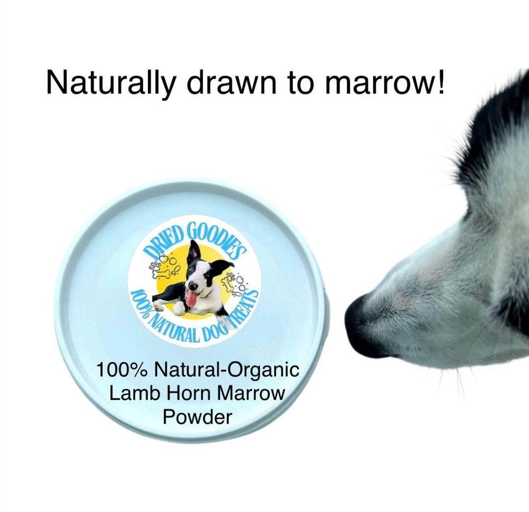 Lamb Horn Marrow Powder 100% Organic Dietary Food Topper for Dogs ...