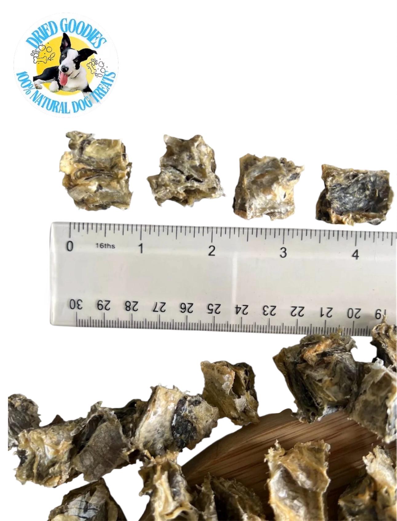Mini Cod Skin Cubes 100% Natural Dog Treats Pure Organic Air Dried Fish ...