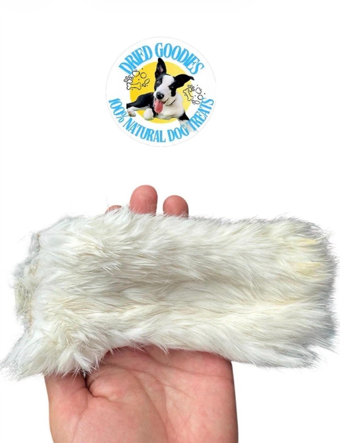 100% Natural-organic Air Dried Furry Rabbit Skin Dog Chew ...