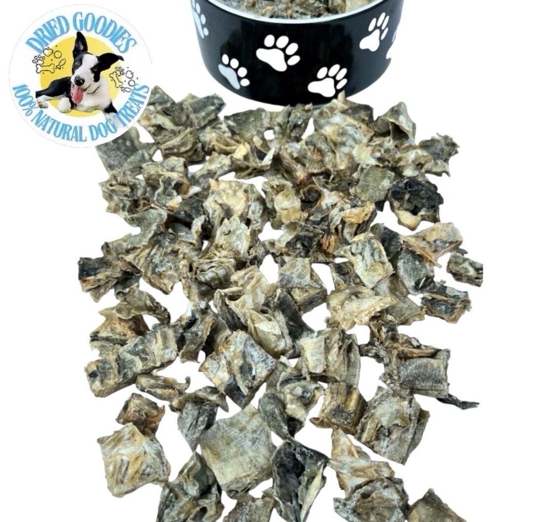 Icelandic Cod Skin Trimmings Dog Chew Treats: Air Dried, Wild Caught ...