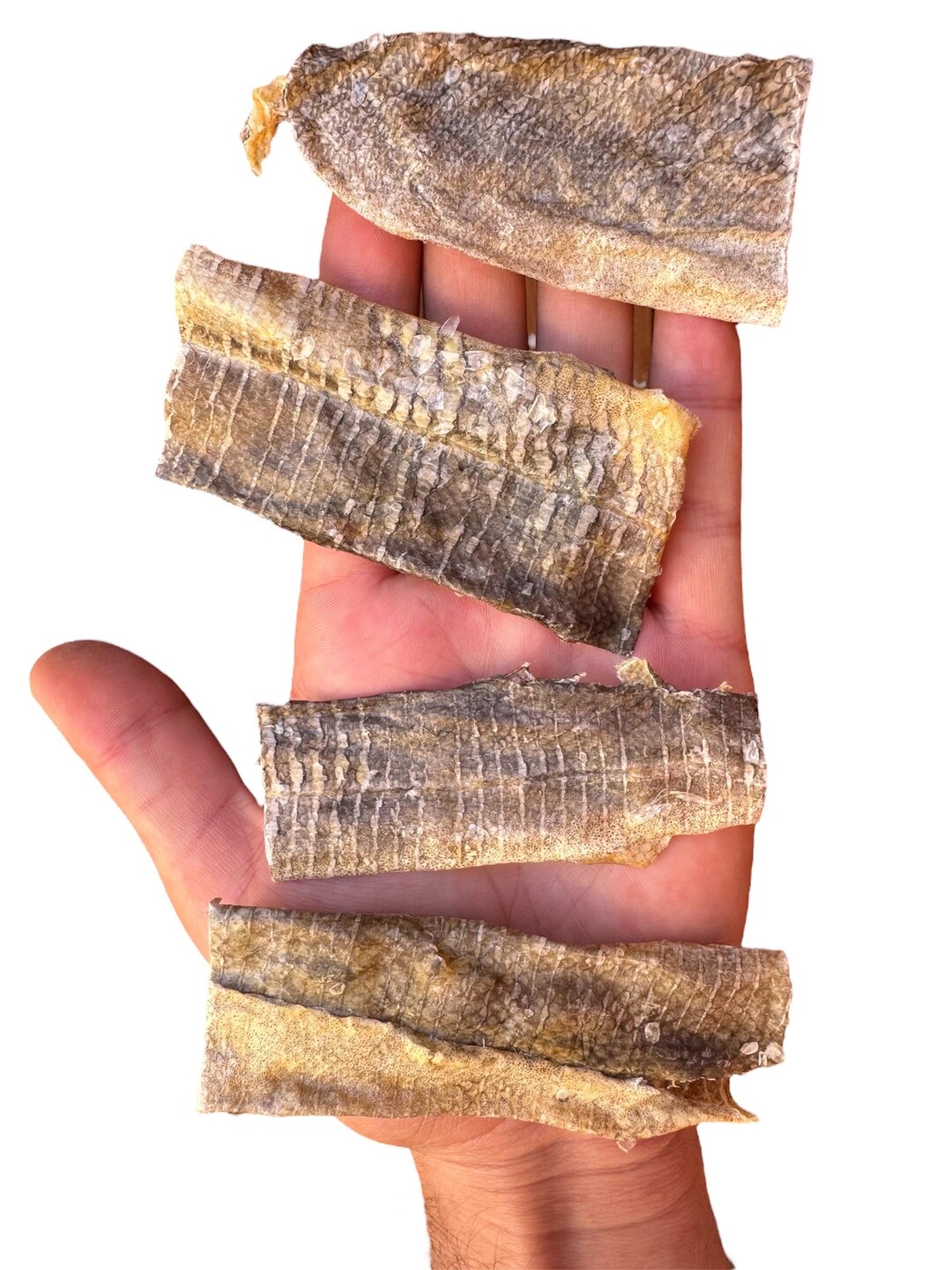 Wild Icelandic Cod Skin Chips-flatties Dog Chews Natural Omega 3 Treats ...