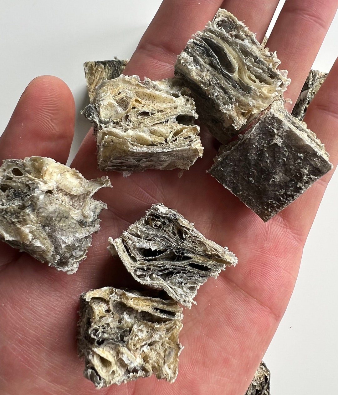 100% Organic Natural Cod Skin Cubes Dental Dog Treat Daily Source of ...