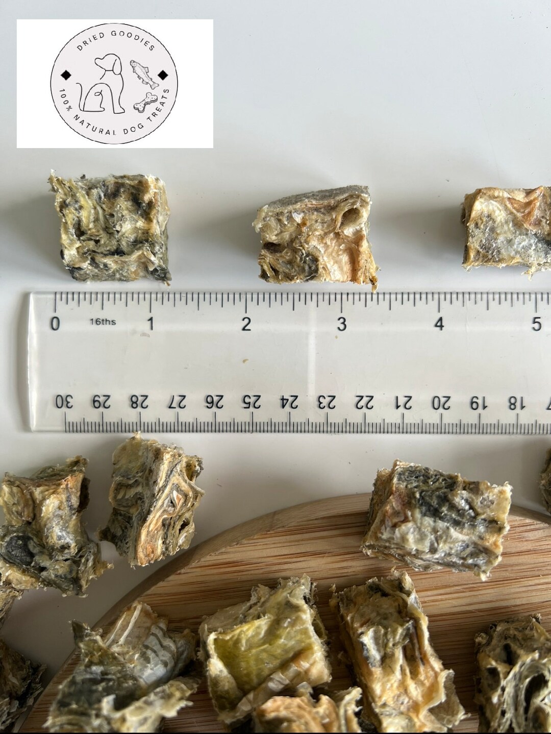 Icelandic Cod Skin Fish Cubes 100% Natural Air Dried Super Healthy Dog ...