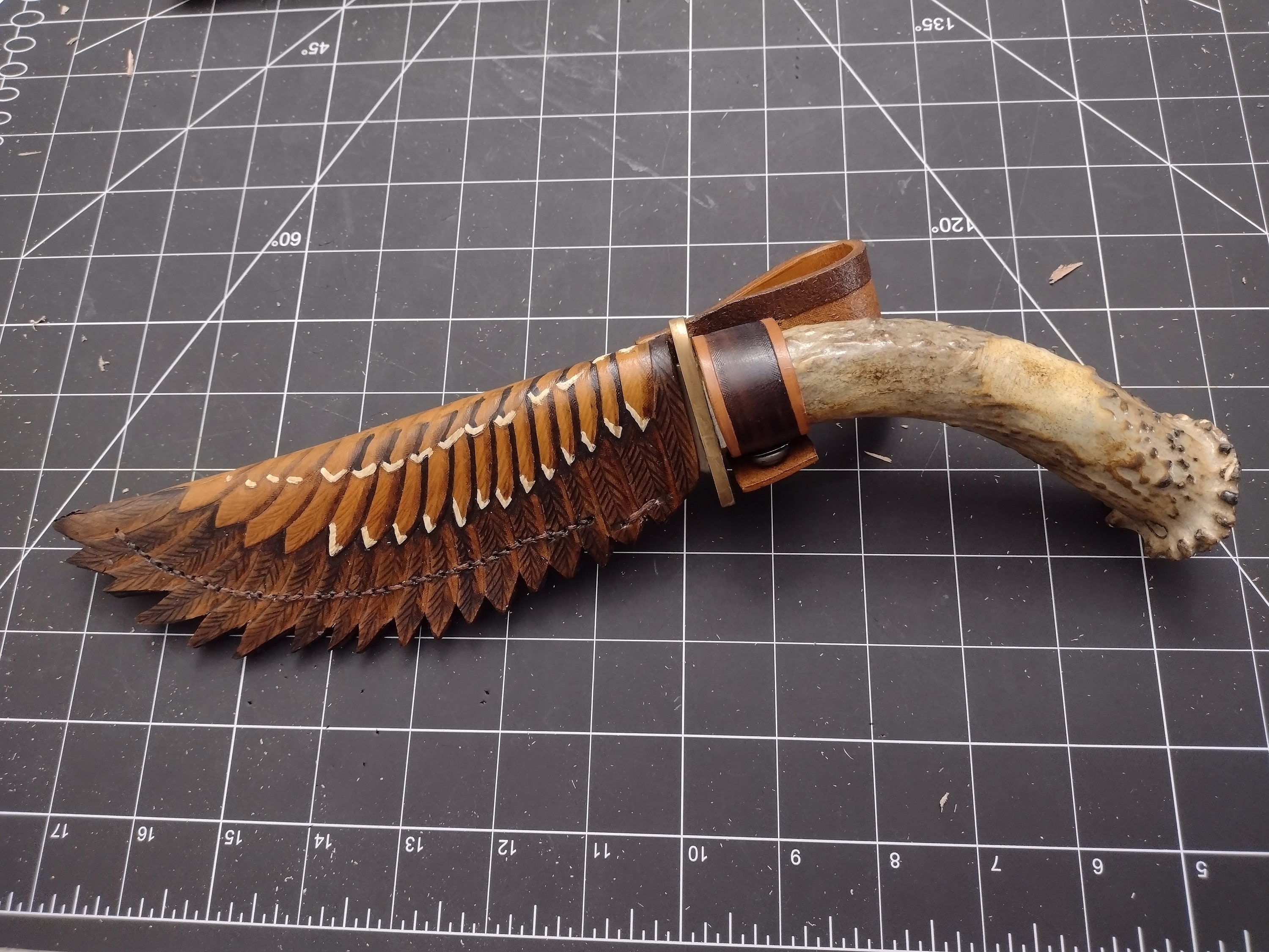 Custom Wing Leather Knife Sheath (made to Order) - Etsy