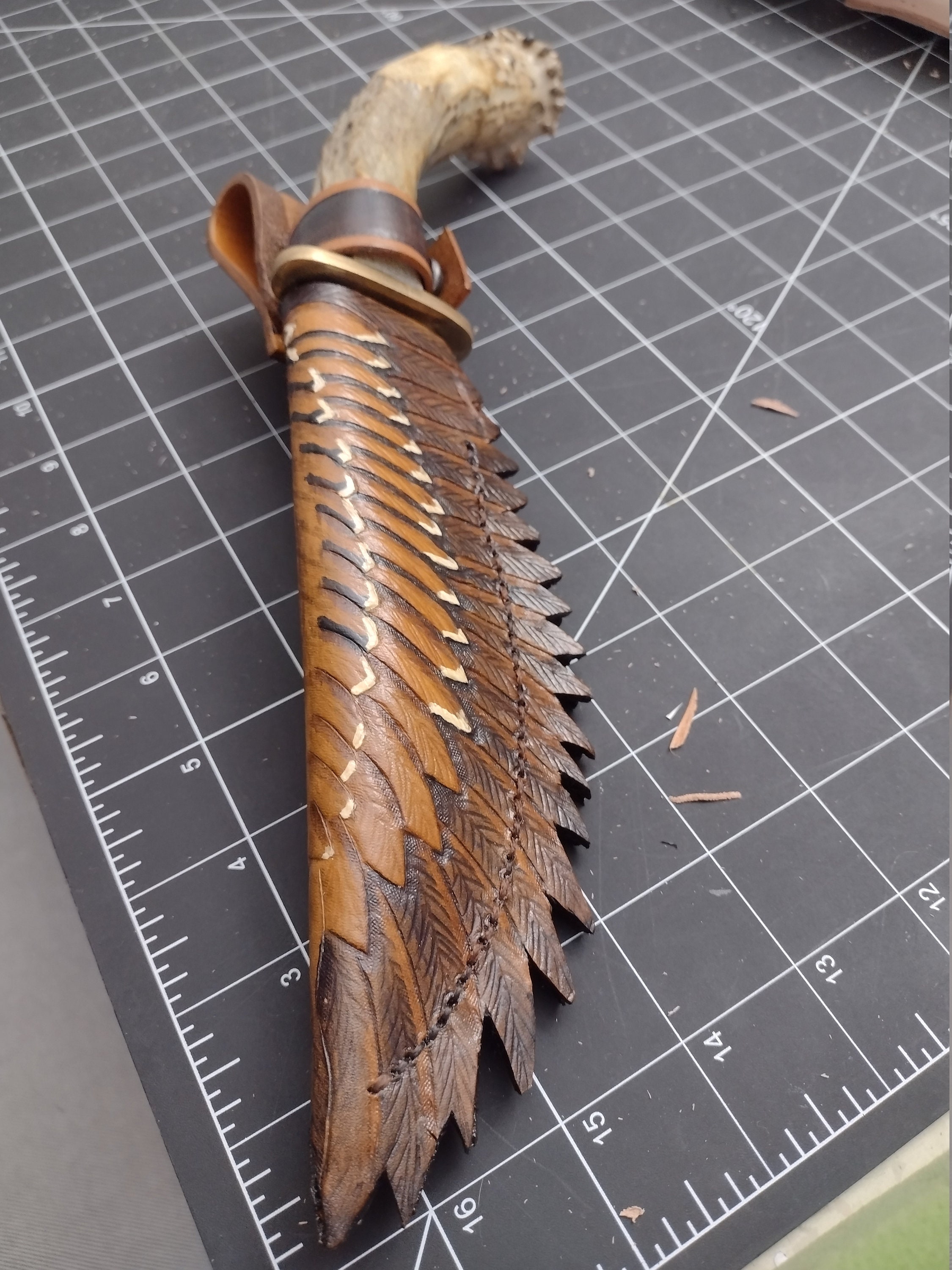 Custom Wing Leather Knife Sheath (made to Order) - Etsy