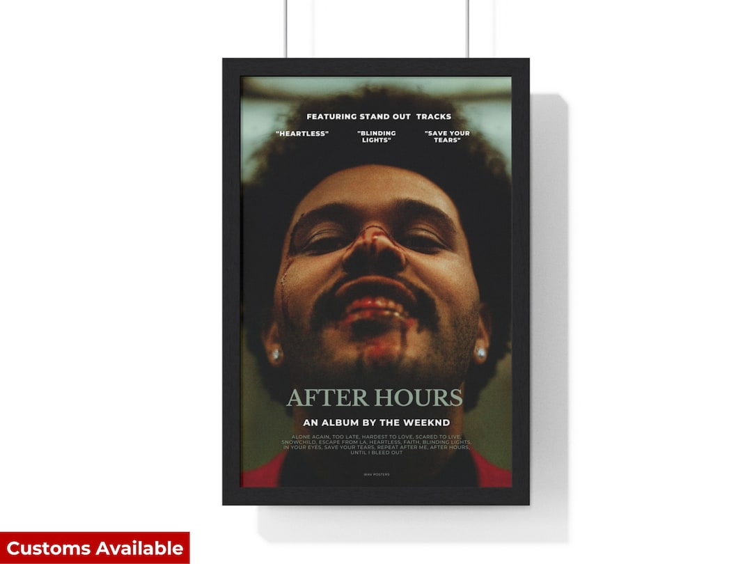 The Weeknd Album Cover Poster Boyfriend Gift XO Merch - Etsy