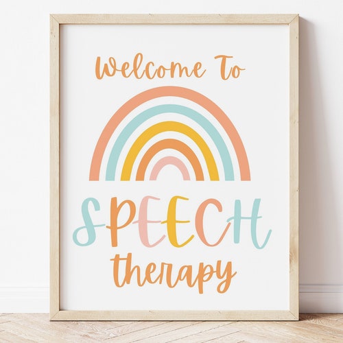 Speech Therapy Room Decor Download Welcome to Speech Therapy - Etsy