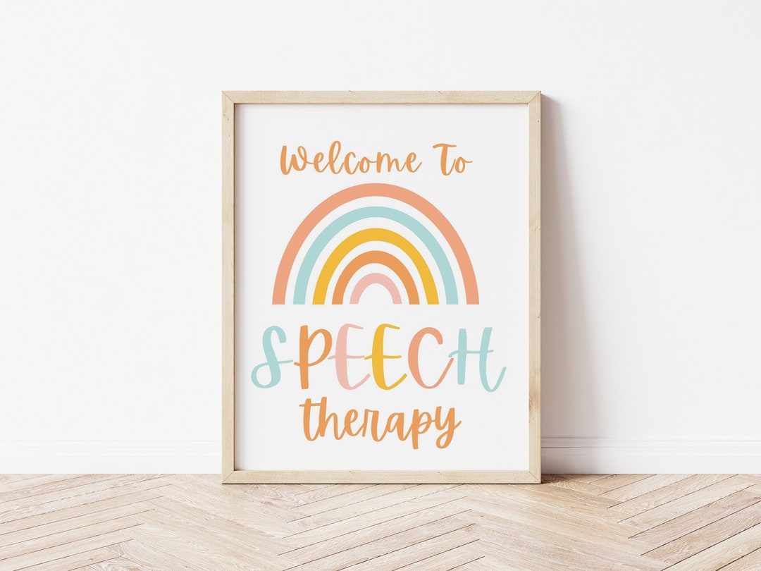 Speech Therapy Room Decor Download Welcome to Speech Therapy - Etsy