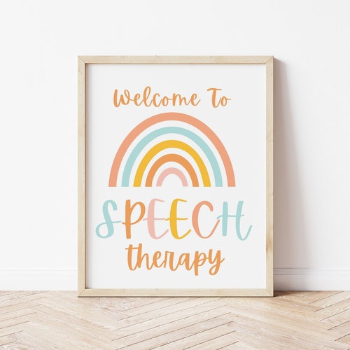 Speech Therapy Room Decor Download Welcome to Speech Therapy - Etsy