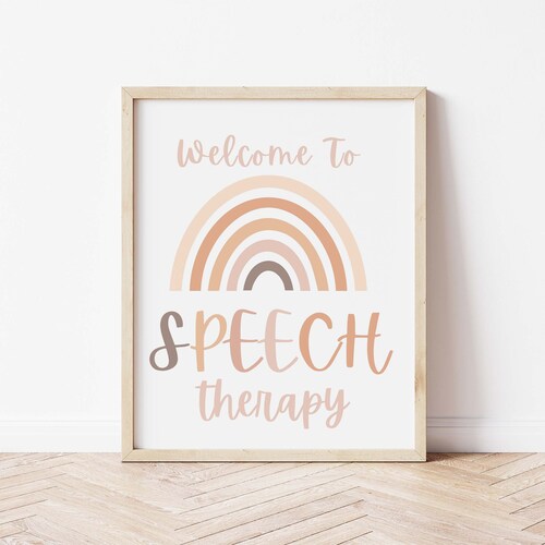 Speech Therapy Poster Digital Download Speech Therapy Room - Etsy