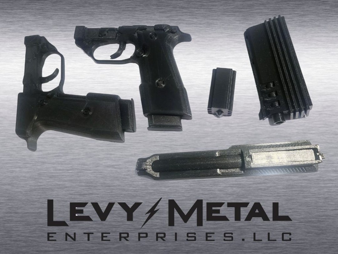 Robocop 3D Printed 9mm Auto Prop Kit RAW KIT, NOT an Assembled Product ...