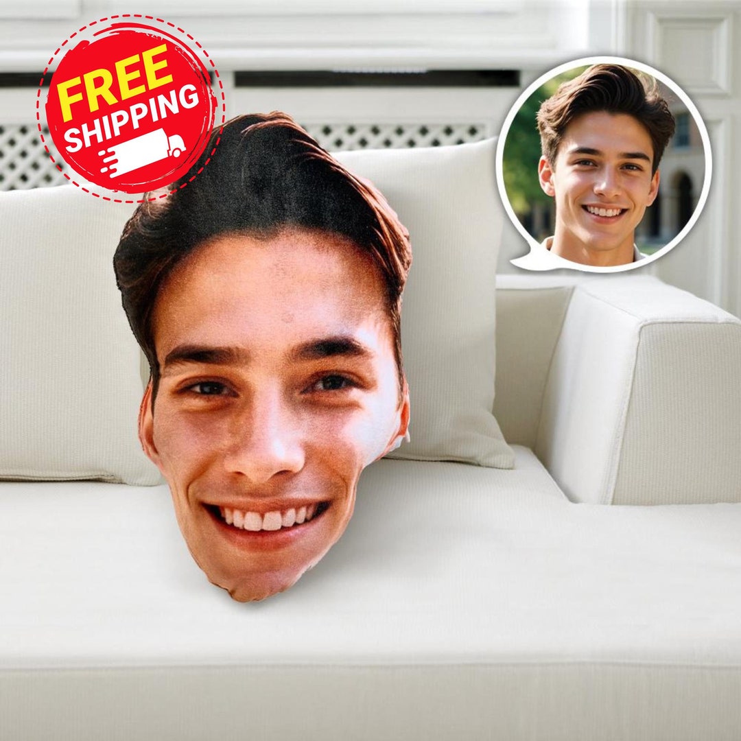 Custom Face Head Or Full Body Funny Pillow Hilarious Birthday T And Unique Keepsake Etsy