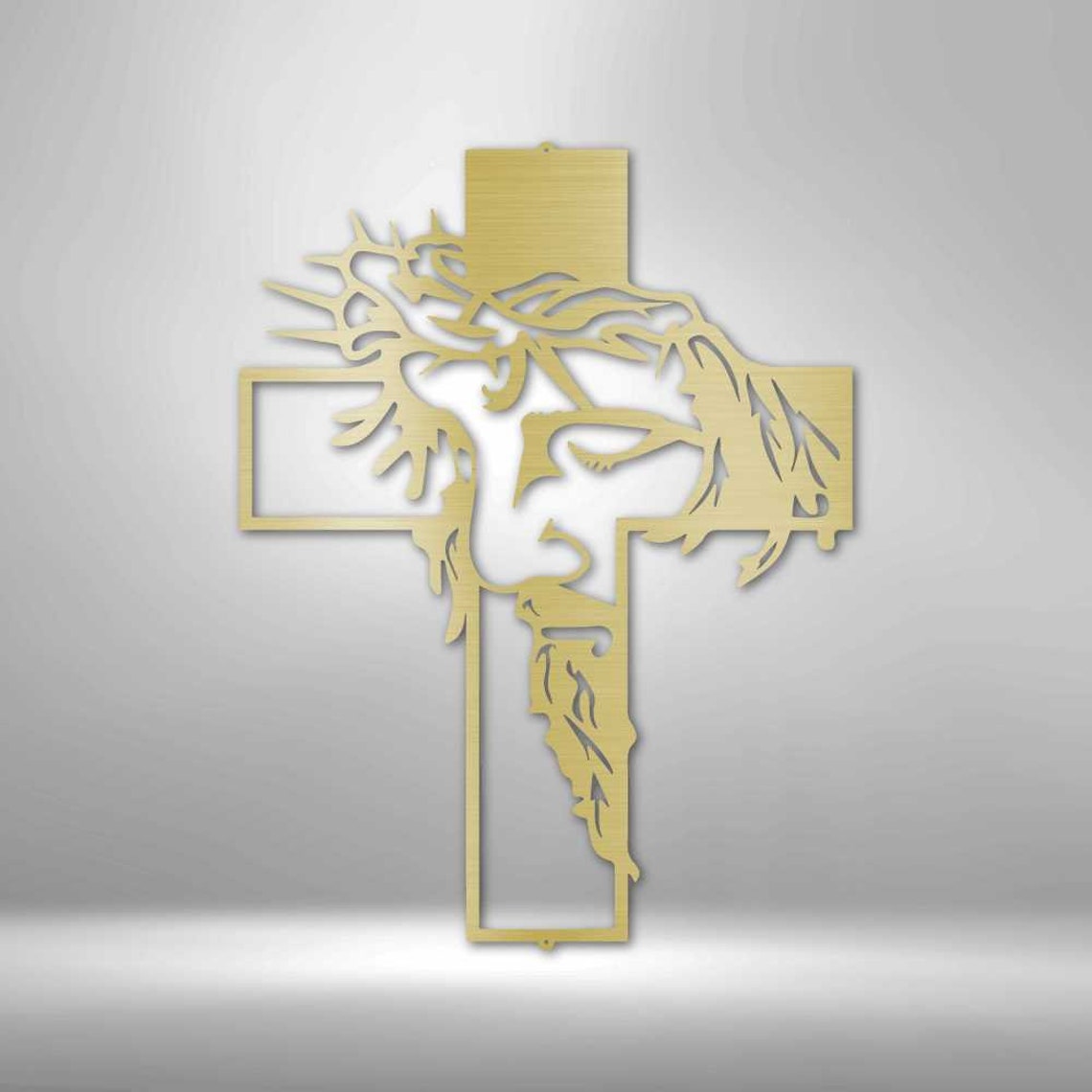 Christ Cross Metal Wall Art Steel Sign - Etsy