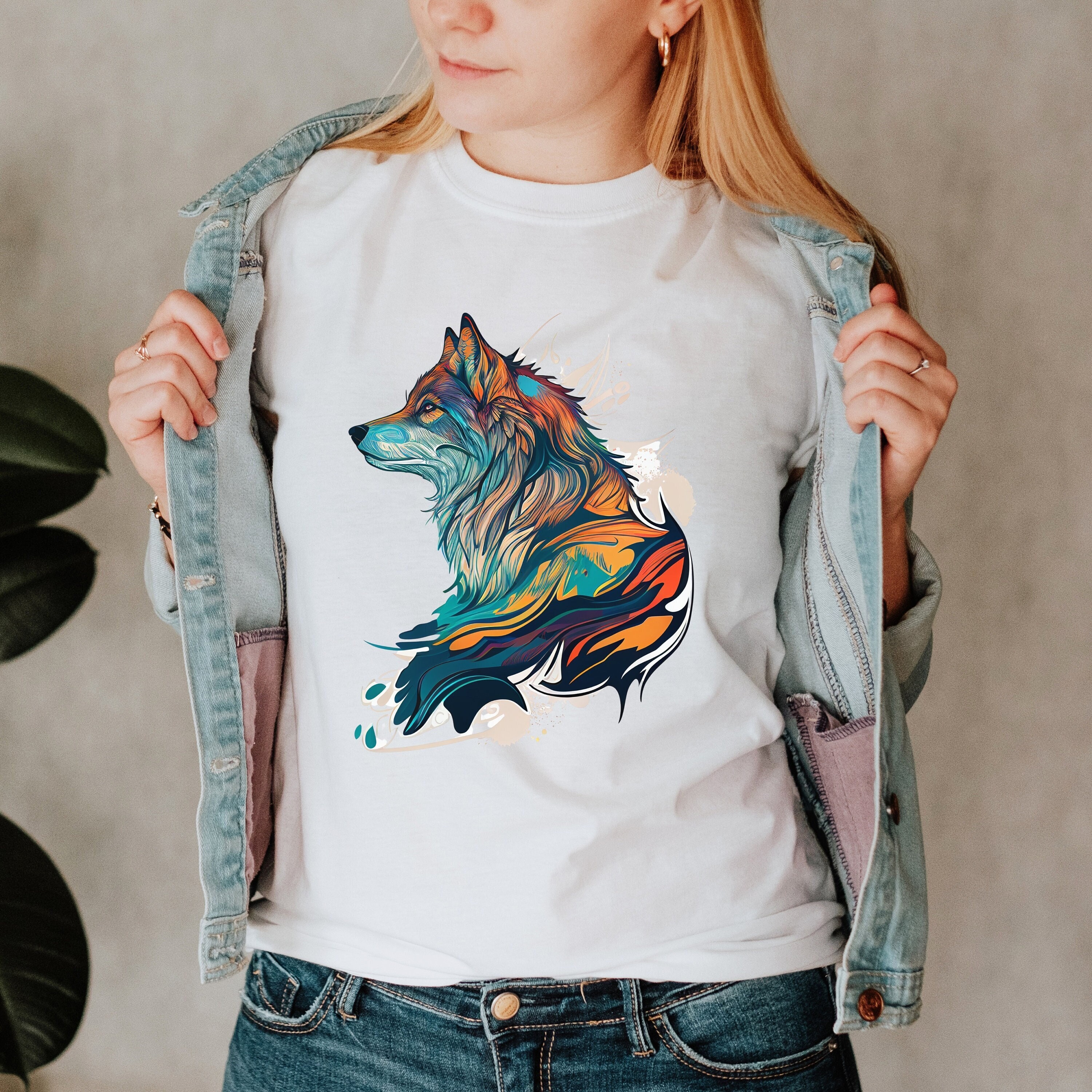 Camiseta de lobo, camiseta de amante de lobo, camiseta gráfica de lobo ...
