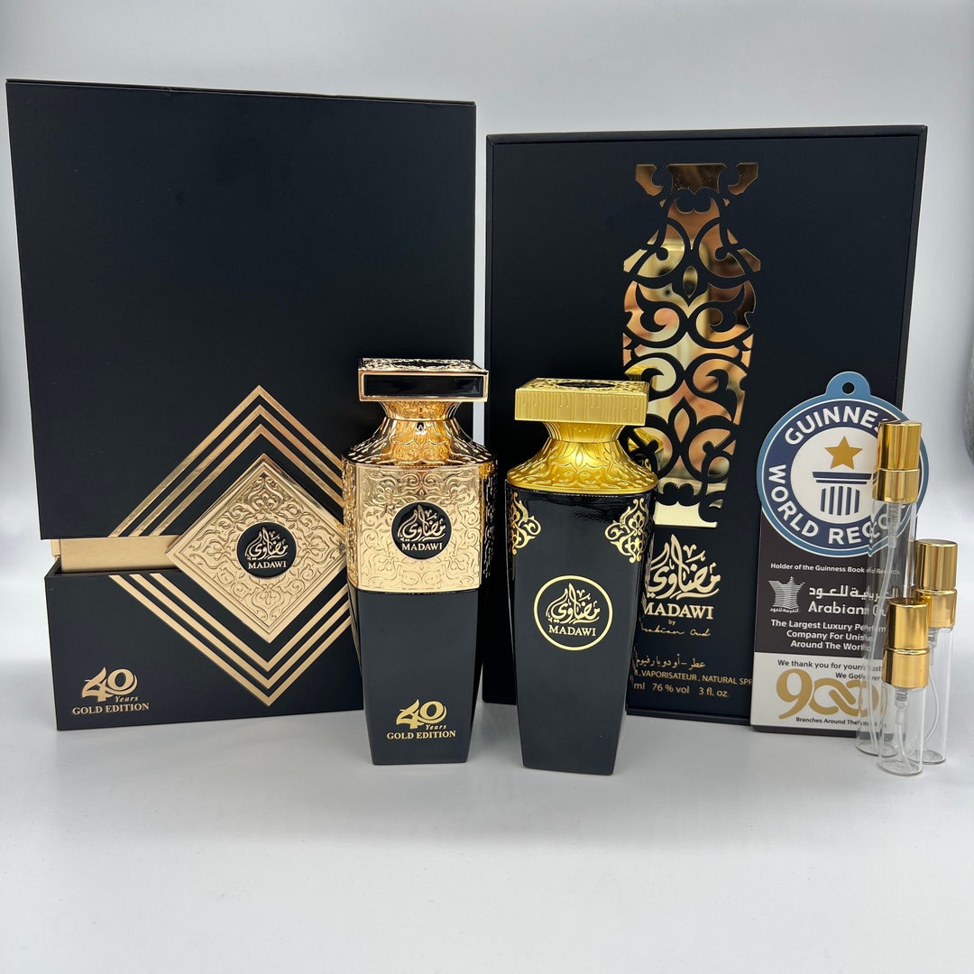 Madawi Bundle Set by Arabian Oud Madawi Madawi GOLD Sample 3ml, 5ml ...