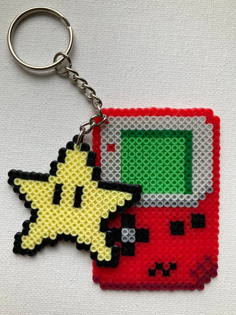 Gameboy Original Keychain | Mini Perler Beads - Etsy