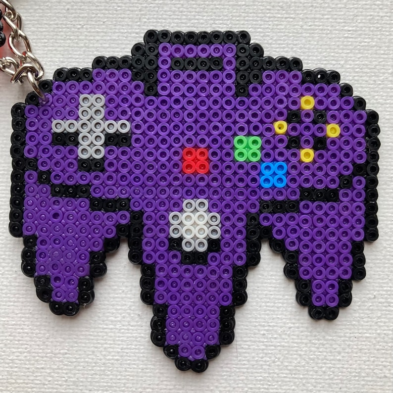 Nintendo 64 Controller Keychain | Mini Perler Beads - Etsy