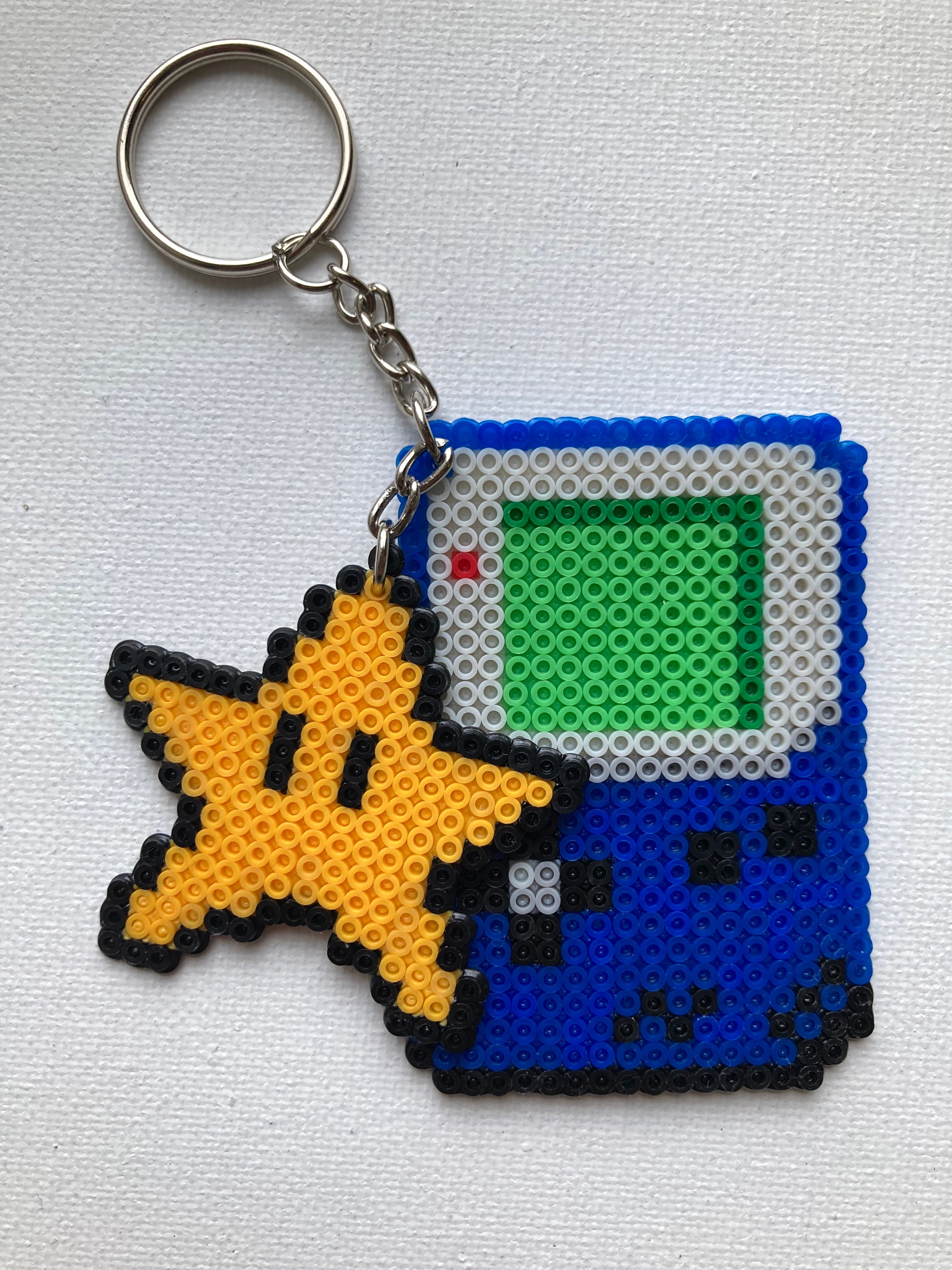 Gameboy Original Keychain | Mini Perler Beads - Etsy