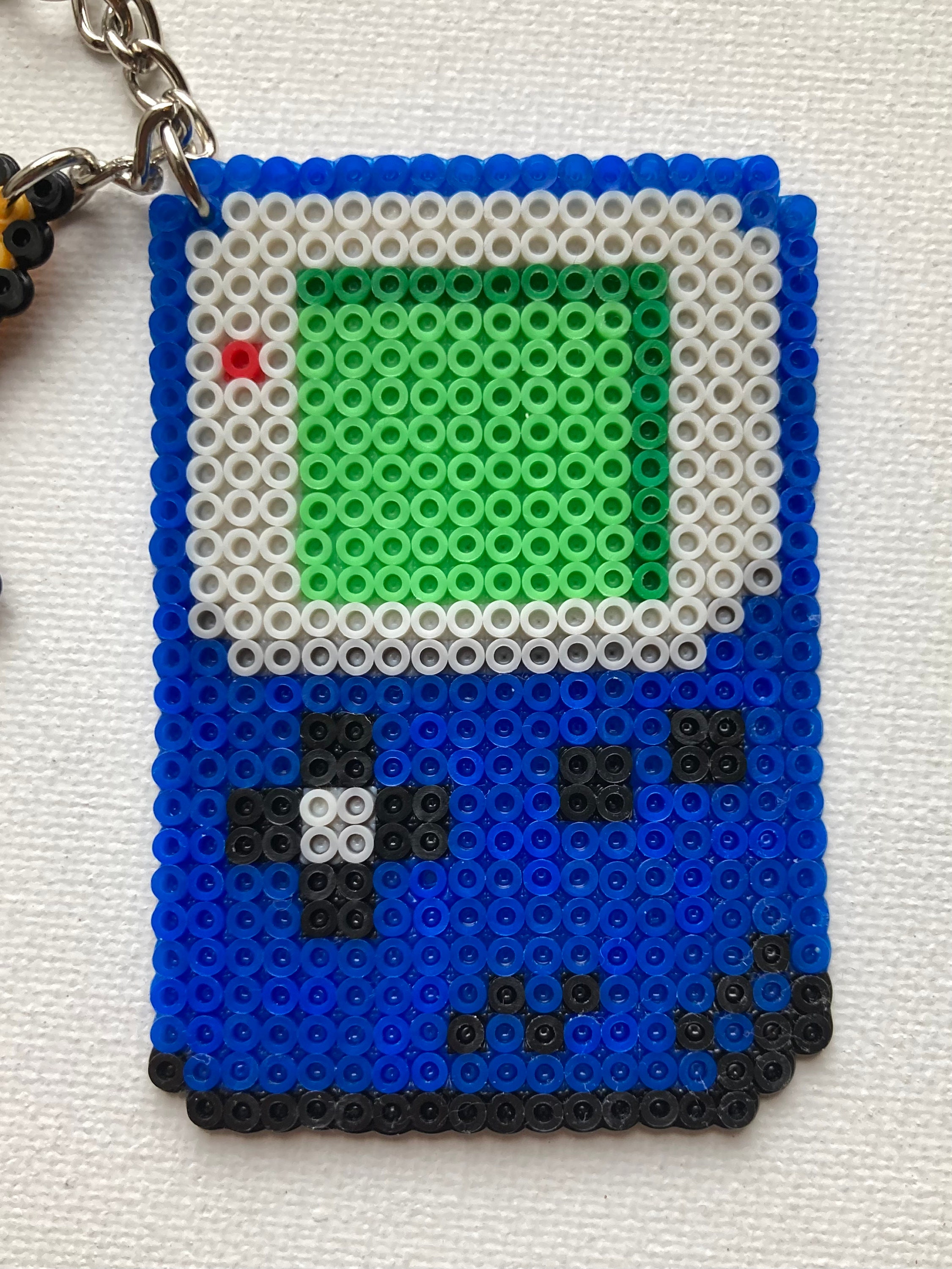 Gameboy Original Keychain | Mini Perler Beads - Etsy