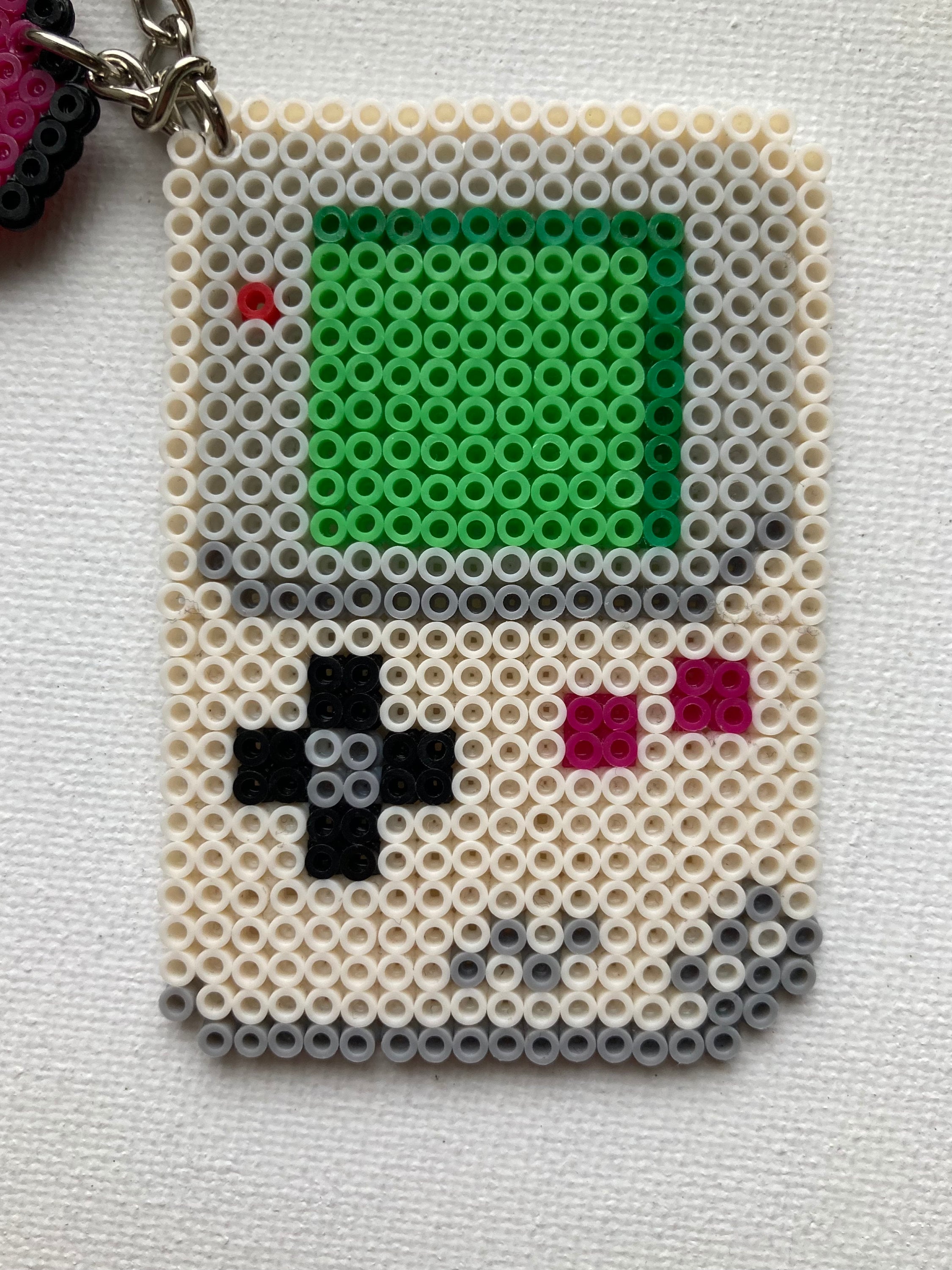 Gameboy Original Keychain Mini Perler Beads - Etsy