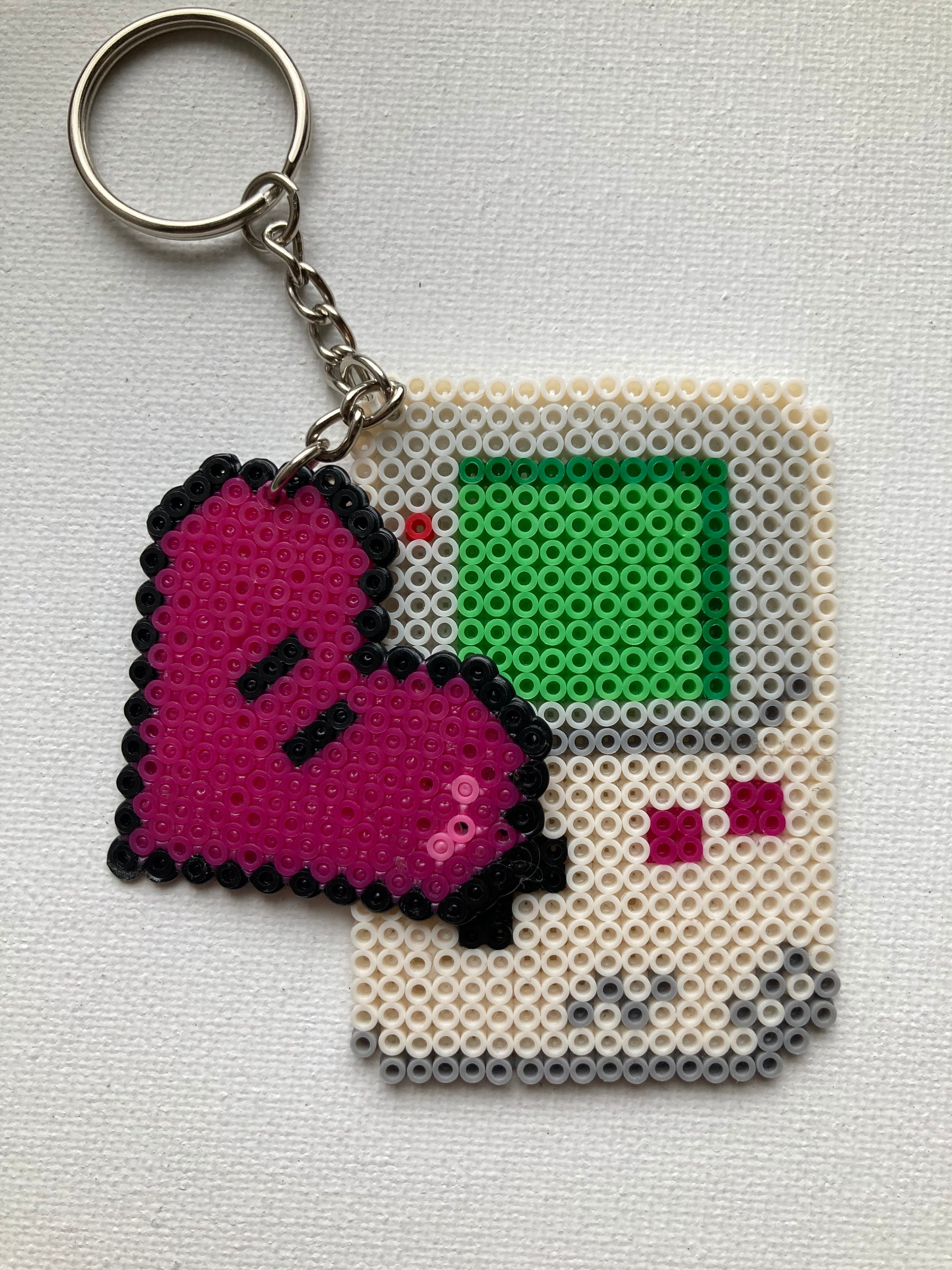 Gameboy Original Keychain | Mini Perler Beads - Etsy