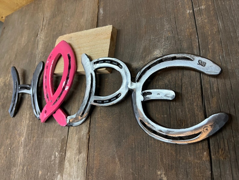 Hope Sign With Cancer Ribbon - Etsy