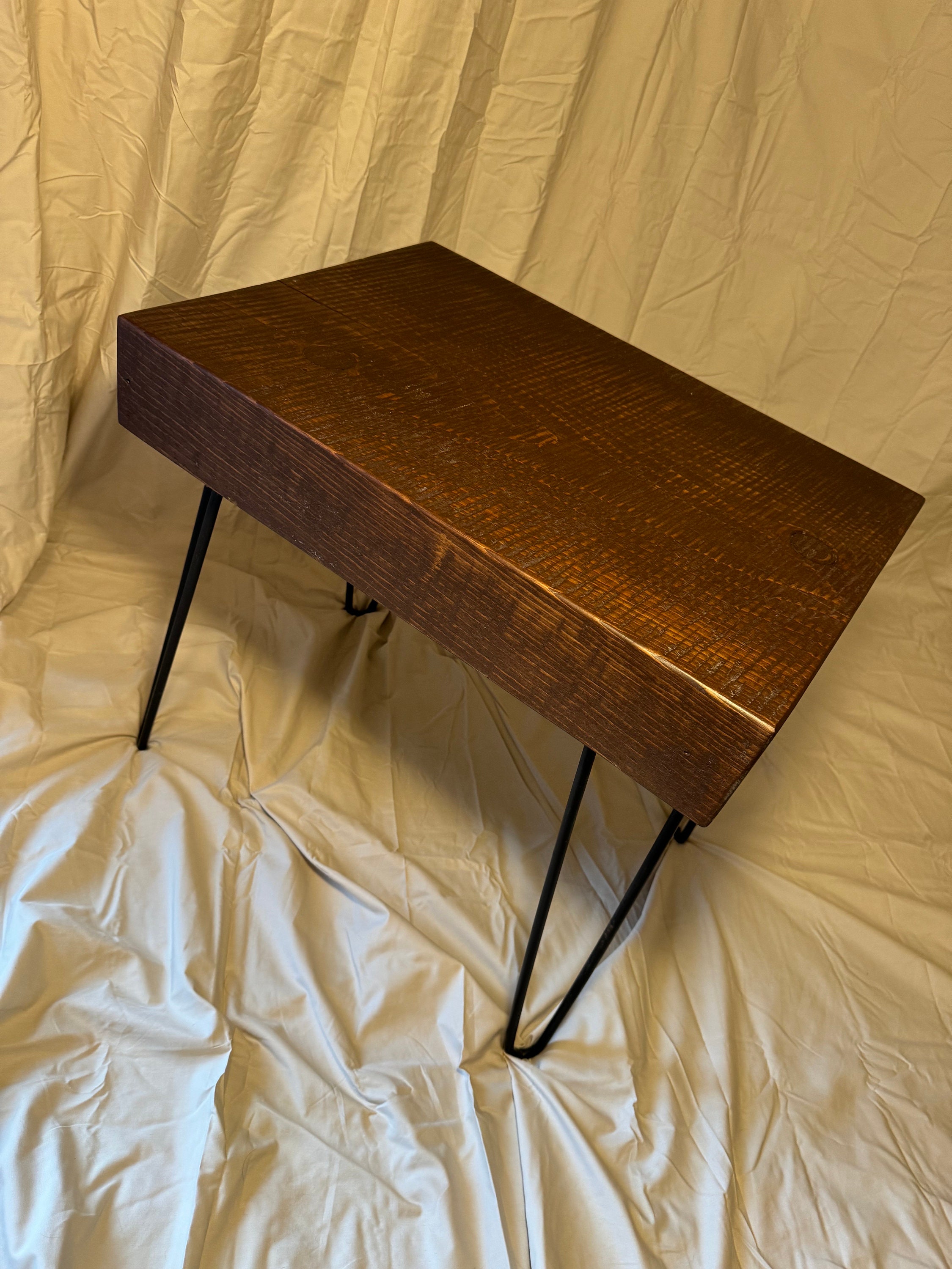 Rough Sawn End Table / Rustic End Table / Rustic Bench / Rustic Plant ...