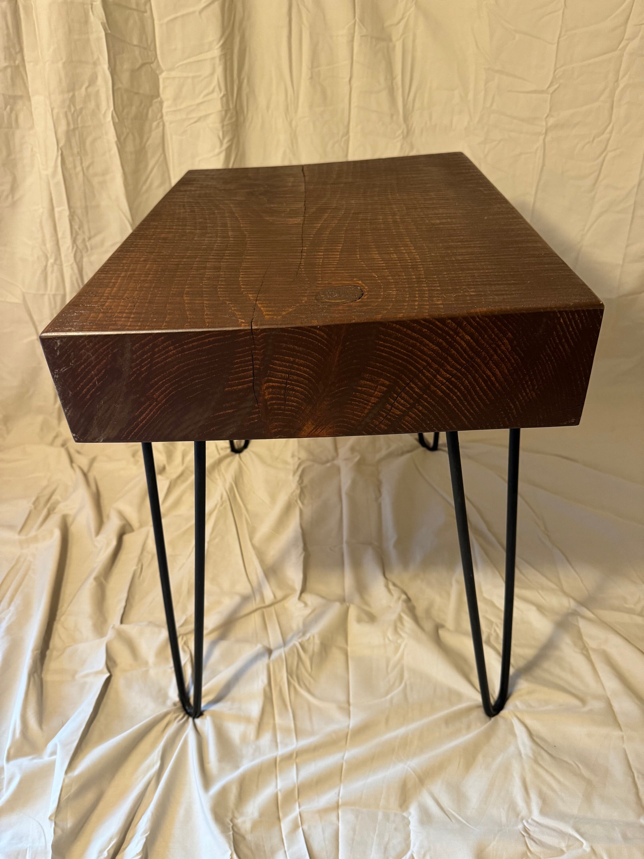 Rough Sawn End Table / Rustic End Table / Rustic Bench / Rustic Plant ...