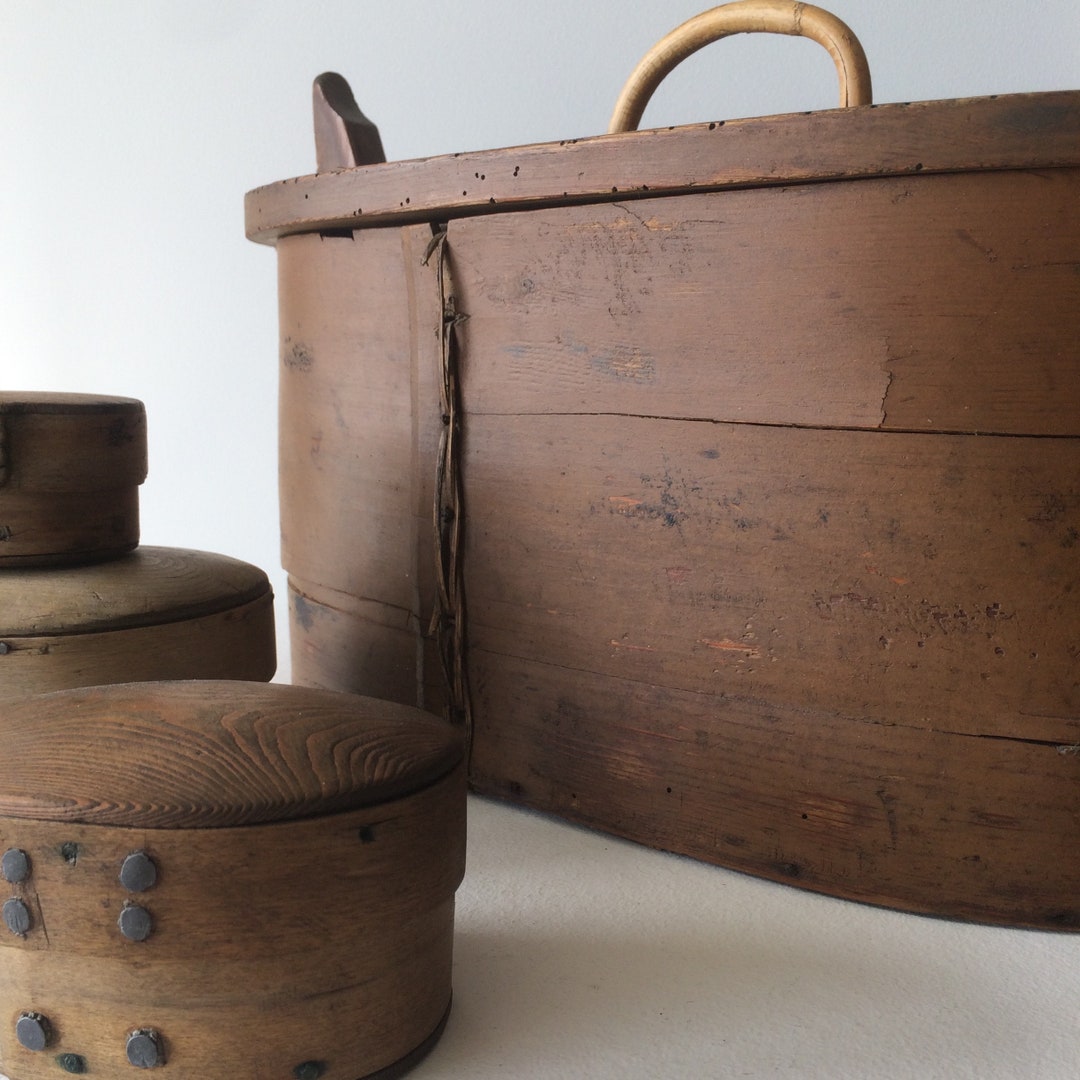 Antique Tine Svepask Oval Bent Wood Box 1800s Sweden - Etsy